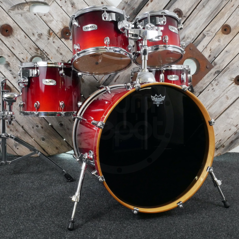 Pre-Loved Mapex Pro M Series 22" (5pc) Shell Pack in Red to Black Fade ...